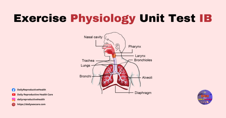 Exercise Physiology Unit Test IB